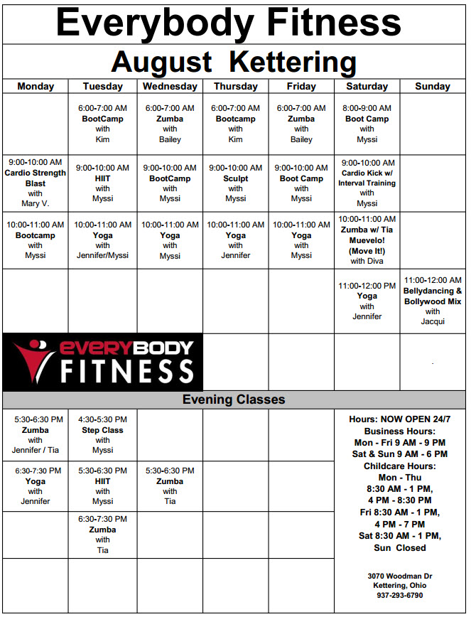 EveryBody Fitness | Gym Dayton Ohio - 937-293-6790 - FREE 30-Day ...